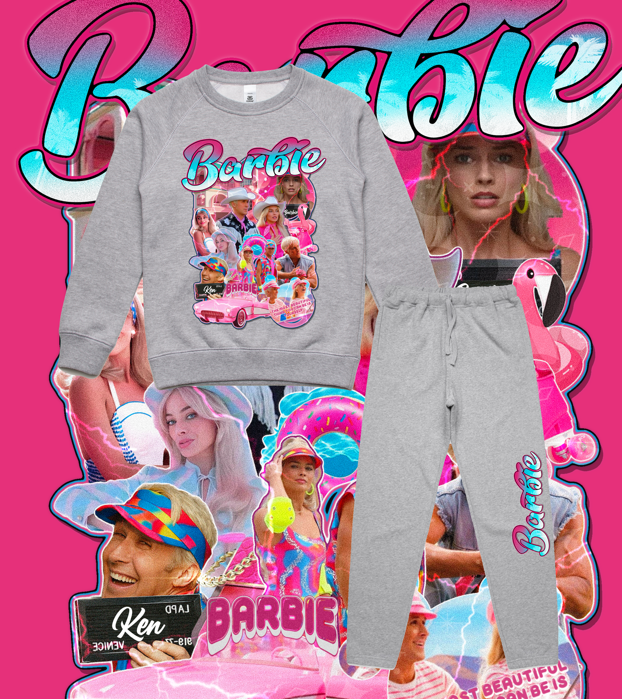Girls Barbie Track Suit – Knight Graphics